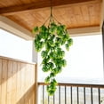 Artificial Monstera Hanging Plant Silk Fabric Green Foliage Garland 29. ...