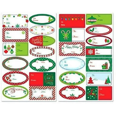 Wrapables Gold Foil Christmas Holiday Gift Tags/Kraft Paper Hang Tags ...