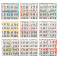 American Games Bingo Paper Game Cards - 4 cards - 9 sheets - 50 books ...