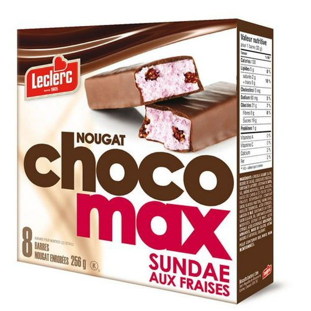Barre de sundae à la fraise Chocomax de Leclerc 256 g - Walmart.ca