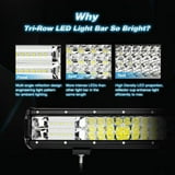 Free Shipping! Nilight LED Light Bar 37Inch 468W Triple Row Flood Spot ...