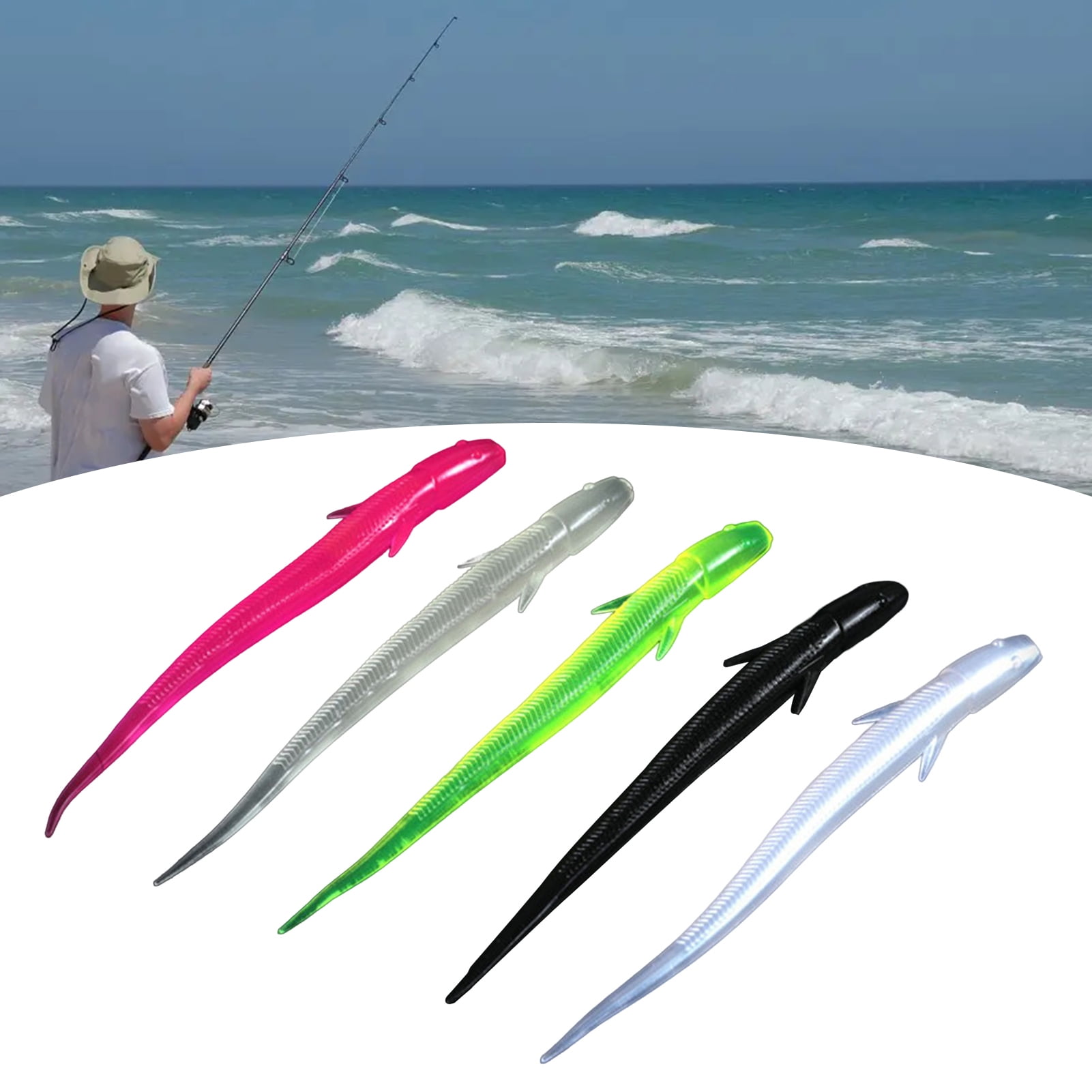 Happy Date 10Pcs 10cm/3g Tuna Lures Vertical Saltwater Jigs / Glow Lead ...