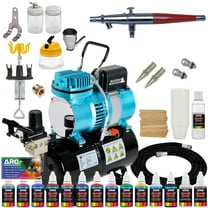 Paasche VL Airbrush Paint Set with Compressor with 12 Color US Art ...