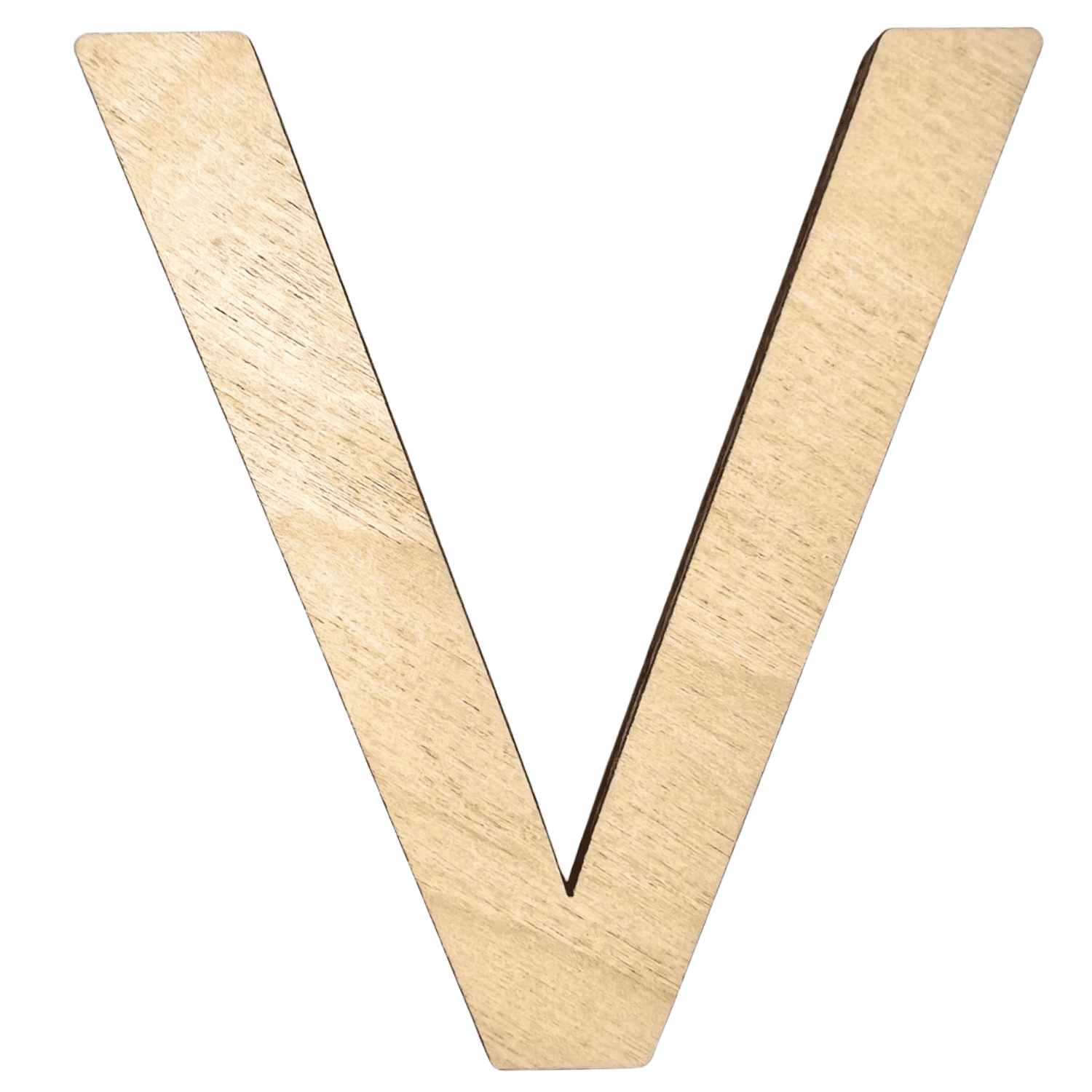 5" Tall MDF Letter V | 1/4" Thick Birch | Krafty Supply Letters | Arial ...