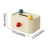 Mauxuk Cute Dopamine Tissue Box - Creamy Beige Plastic Toaster-Themed ...