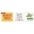 Burt's Bees Toothpaste, Natural Flavor, Fluoride-Free, Purely White ...
