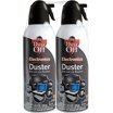 Dust-Off 10 Oz. 2 Pack Compressed Gas Duster for Electronics, PC ...