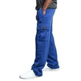 G-Style USA Men's Heavyweight Fleece Lounge Cargo Sweatpants, Up to 6XL ...