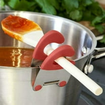 2Pc Stainless Steel Pot Side Clips Anti-slide Spoon Holder Clip ...