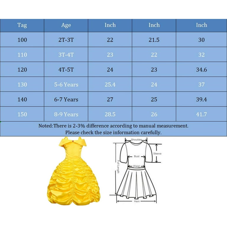 Princess Belle Dress Pattern