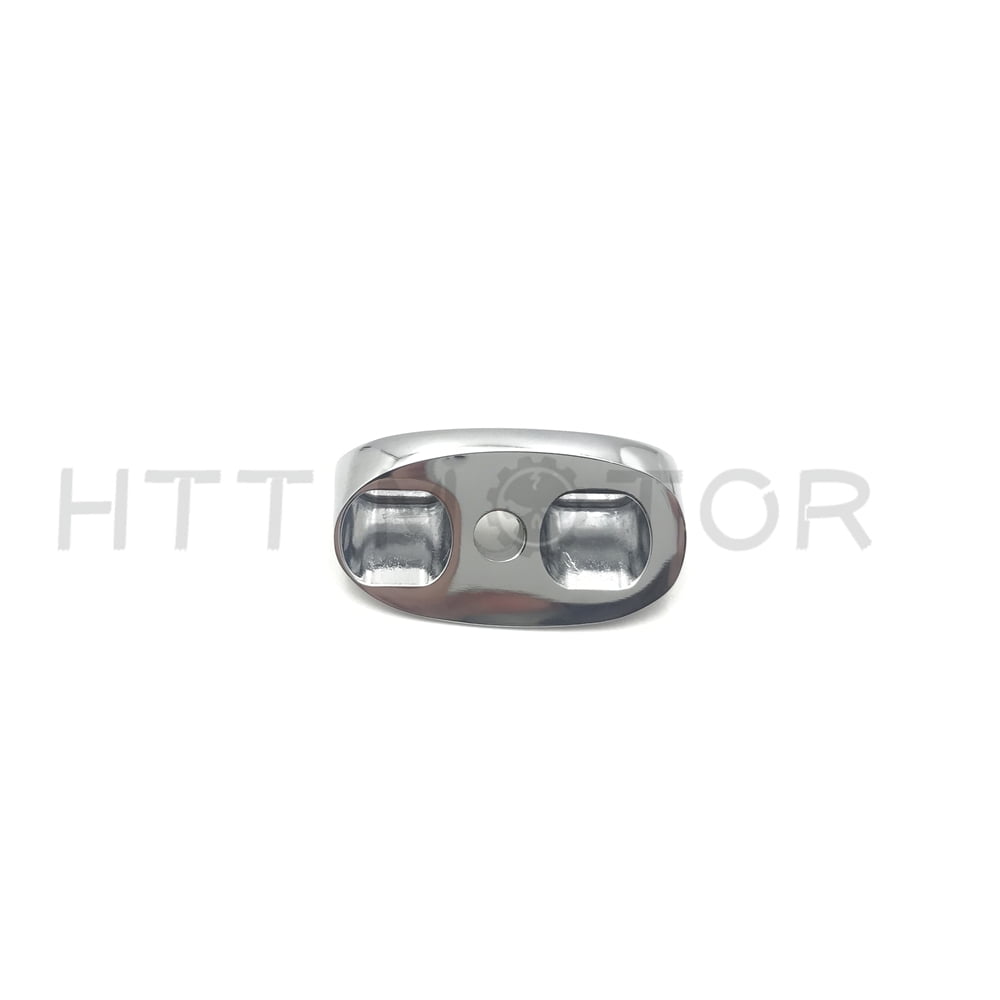 HTTMT- Chrome Motorcycle Mirror Block Off Mirror Base Mirror Plates 2.4 ...