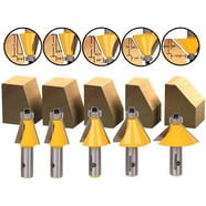 Yonico 4 Bit Drawer Front & Cabinet Door Front Router Bit Set-1/2 ...