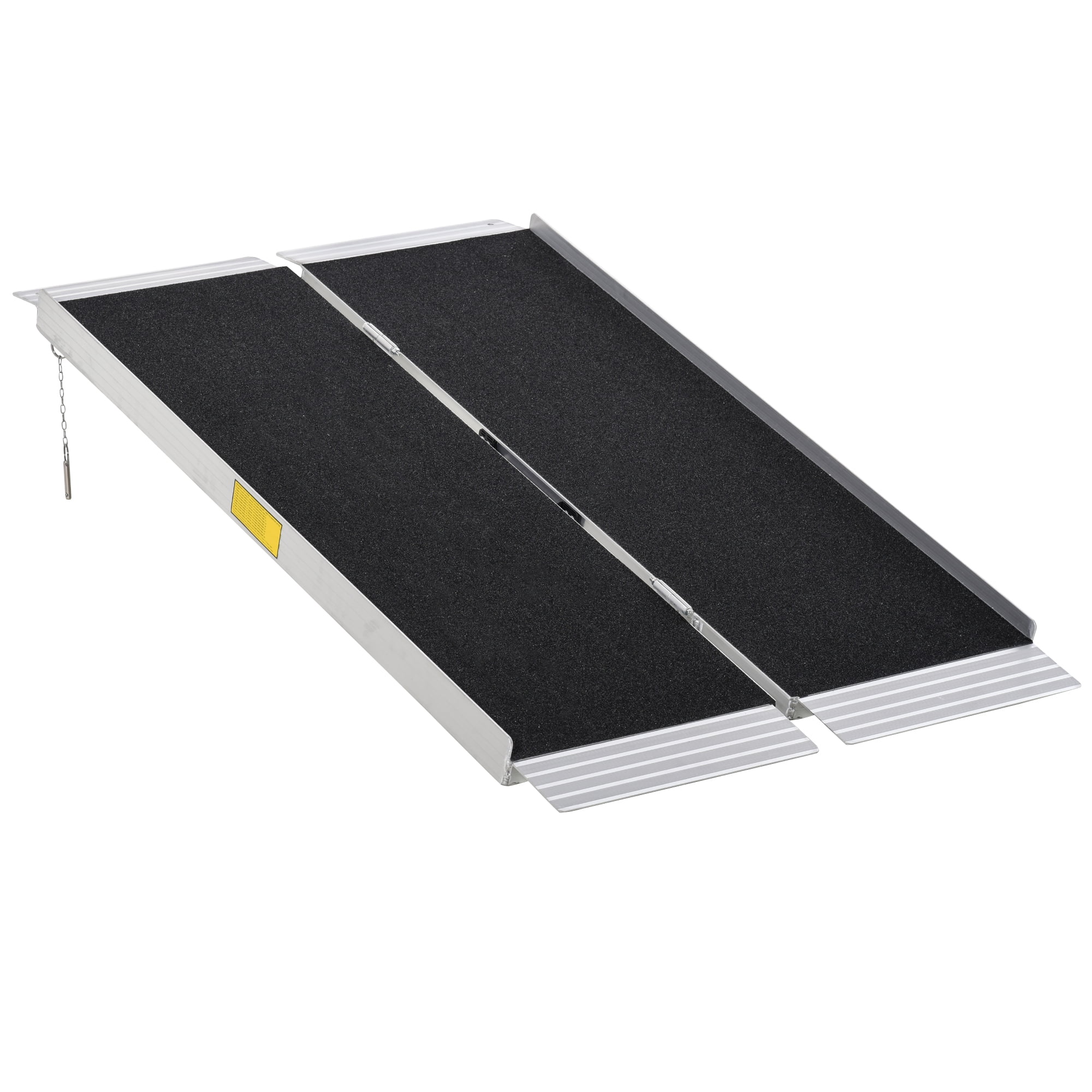 HomCom 4' Portable Wheelchair Ramp/Aluminum Threshold Mobility Single ...