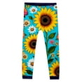 Boy Outfits Sets Cartoon Sunflower Print Short Sleeve Shorts 3 Piece ...