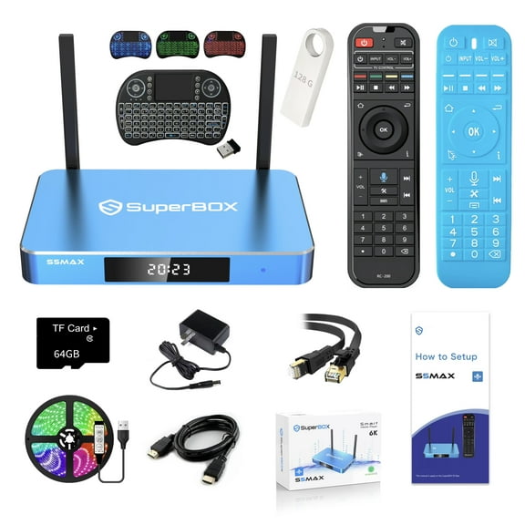 2025 Streamx X2 Max Superbox,6K Ultra Hd with 4GB+64G , 1700+ Live TV ...