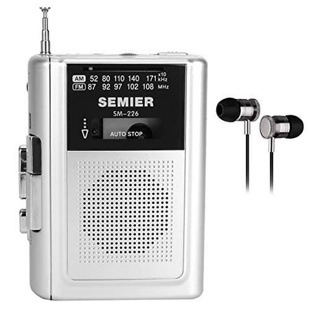 SEMIER Portable Cassette Player Recorder AM FM Radio Stereo -Compact ...