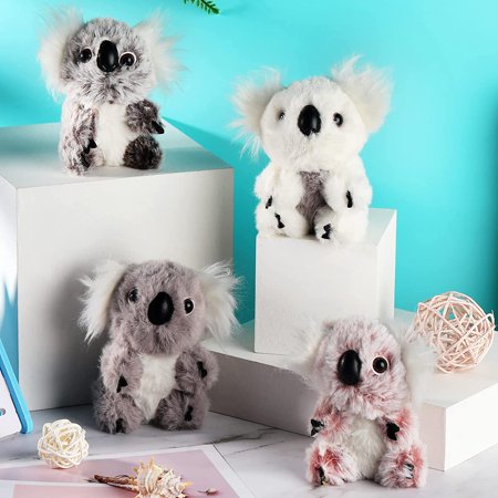 Xizioo 4 Pieces Stuffed Animal Koala Bear Plush Koala Doll Mini Koala ...