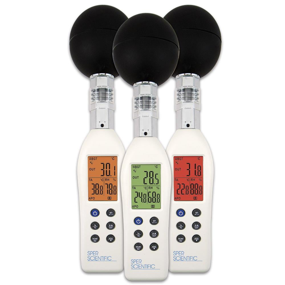 Wet Bulb Globe Meter with Color Coded Display - Walmart.com