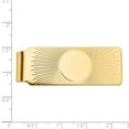 Primal Gold 14 Karat Yellow Gold Men's Sunburst Design Money Clip ...