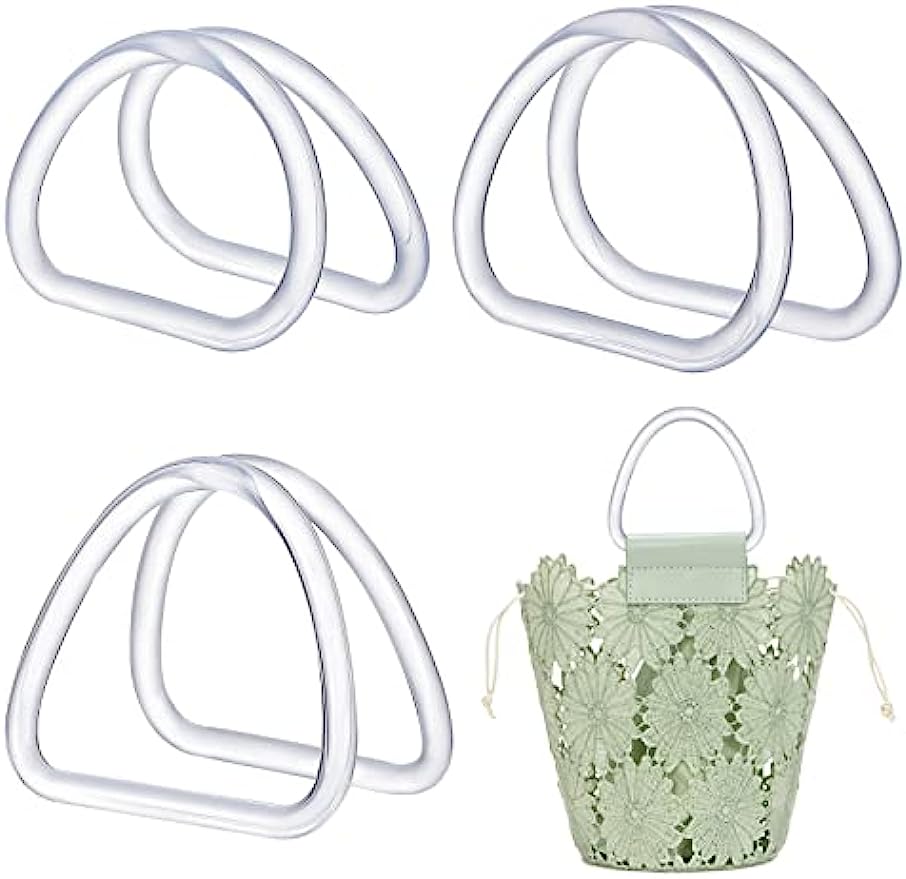 3 Sizes D Shape Handbag Handles 6pcs Clear Handles Replacement ...