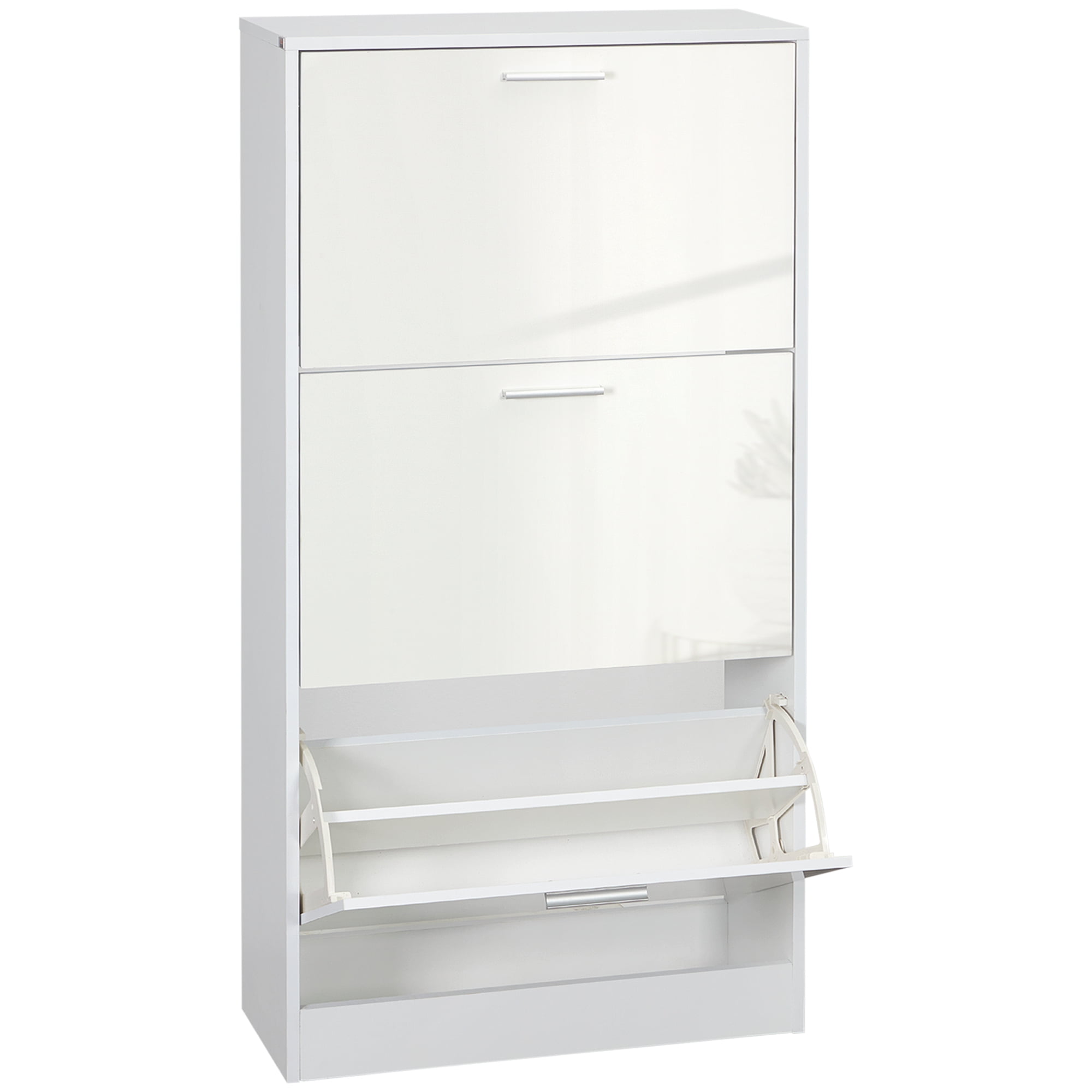 Click here for Homcom Narrow Shoe Storage Cabinet With 3 Flip Dra... prices