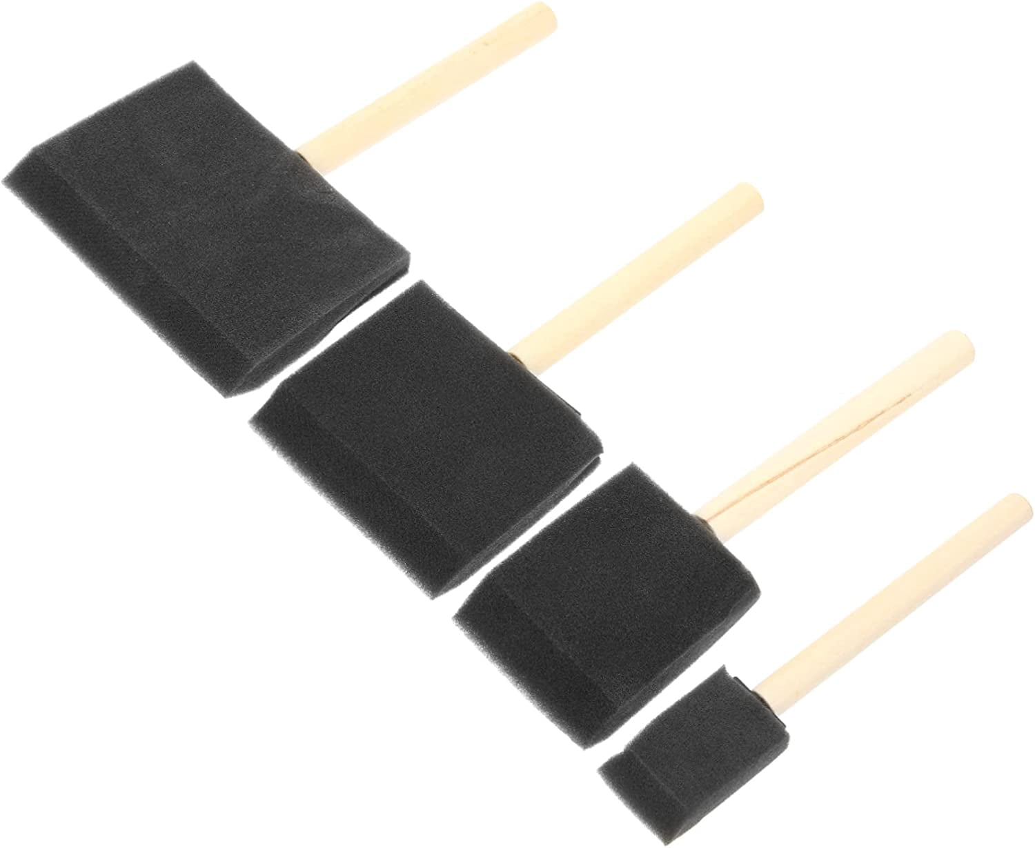 3 Sets Foam Brush Sponge Black Pens for Drawing Sponge Brush Small ...