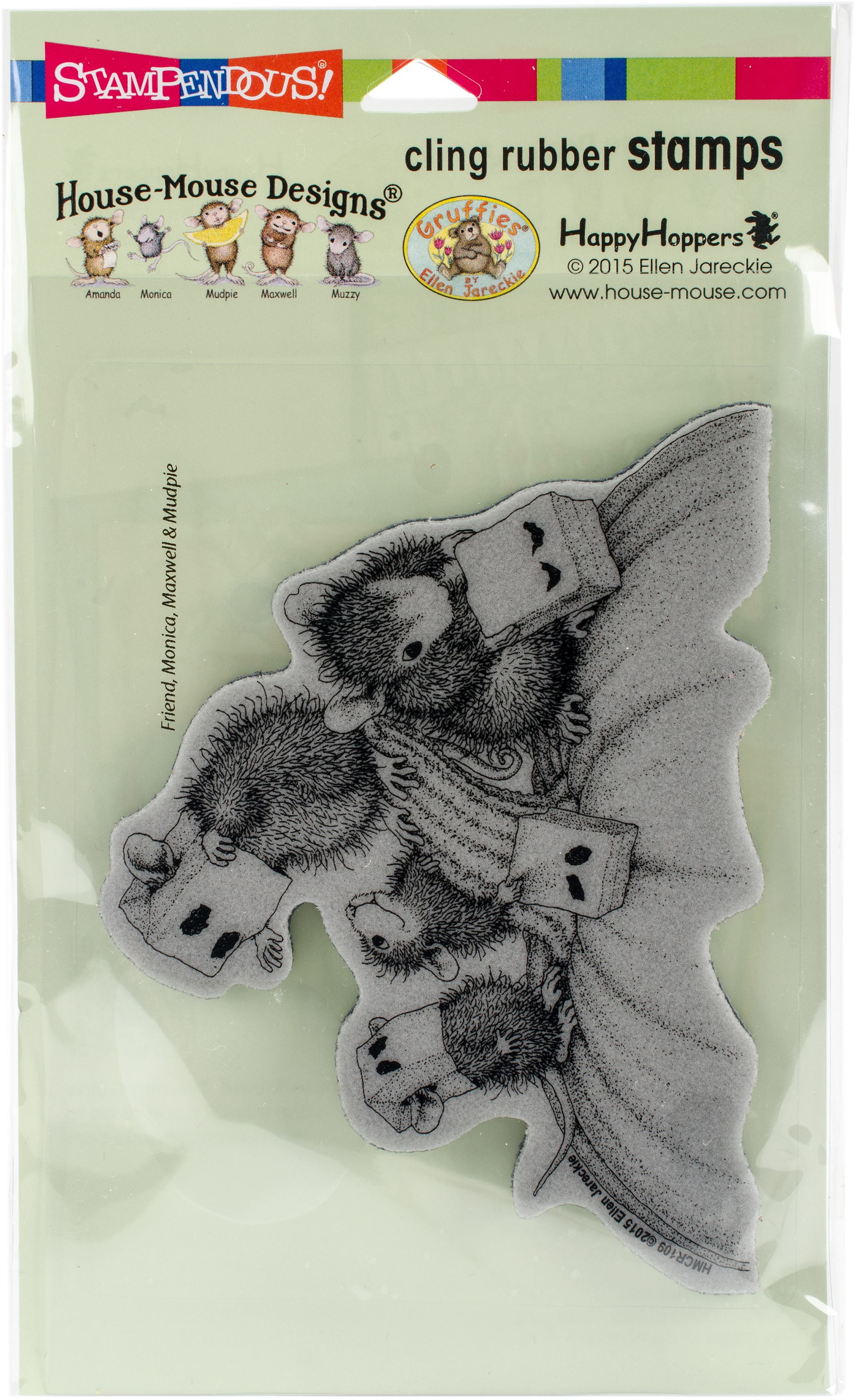 Stampendous House Mouse Cling Stamp 7.75"X4.5"-Paper Bag Masks ...