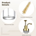 Tressify, 2 Glass Coffee Syrup Dispensers, 8.66 in, Includes 2 Gold ...