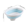 Lypsnake Collapsible Portable Laundry Wash Basin,Pink White Foldable ...