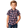 Boys Patriotic Print Independence Day Breathable Easy Button Front ...