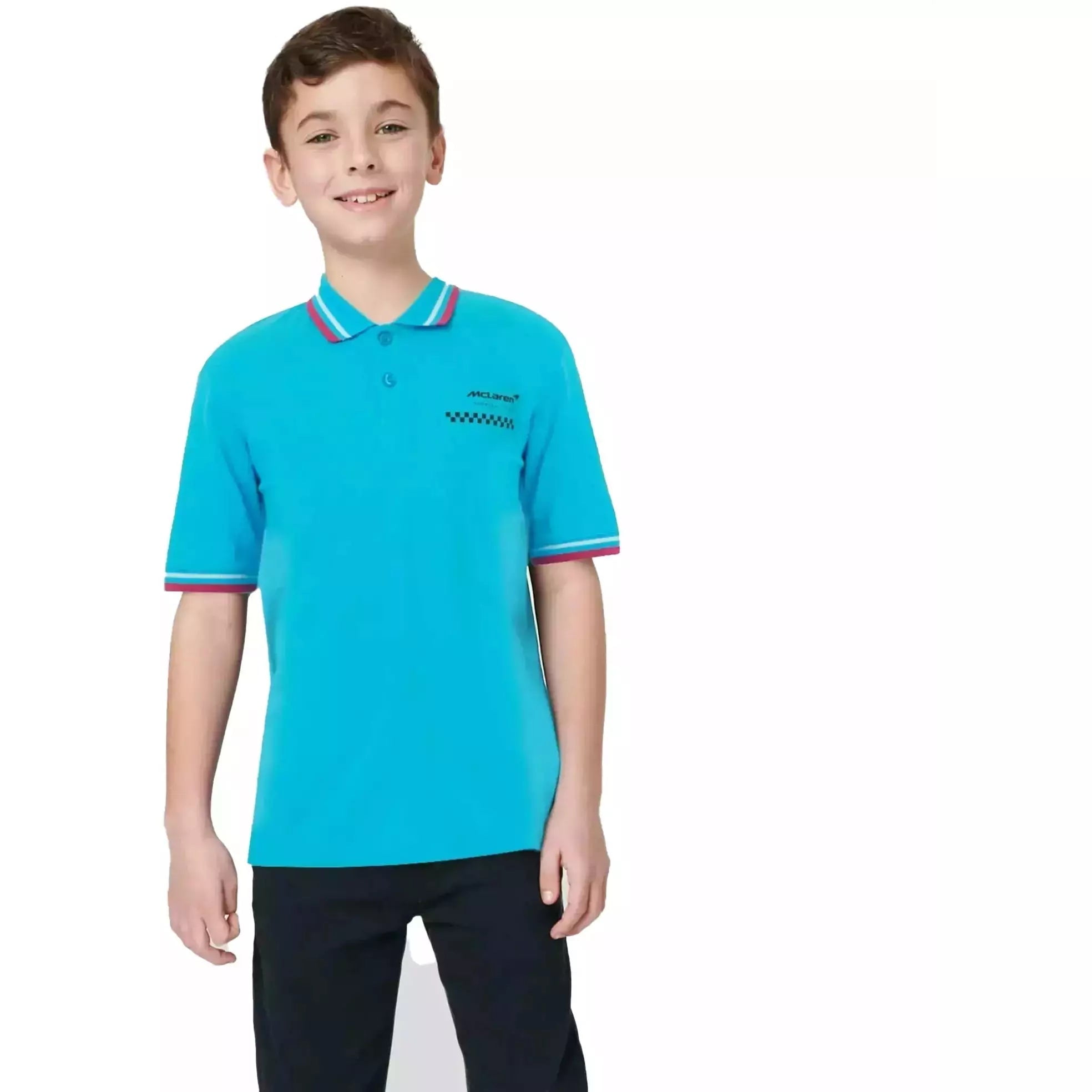McLaren F1 Kids Miami Graphic Polo Shirt-Youth Vice Blue - Walmart.com