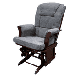 Wood Base Glider Rocker, Baby Feeding and Rocking Chair for Nursery ...
