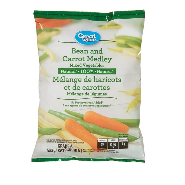 Great Value Bean and Carrot Medley, 500 g - Walmart.ca