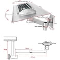 Wall Mount Keyboard Arm, Keyboard/Mouse Arm Mount Tray Horizontal ...