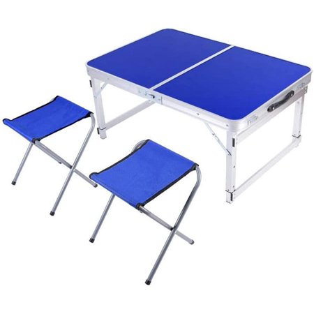 Folding Table Portable Self-Driving Leisure Picnic Table and Chair ...