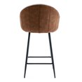 26.5'' Bar Stools, Fabric + Metal, Set of 2 | Two - Tone Color to Match ...