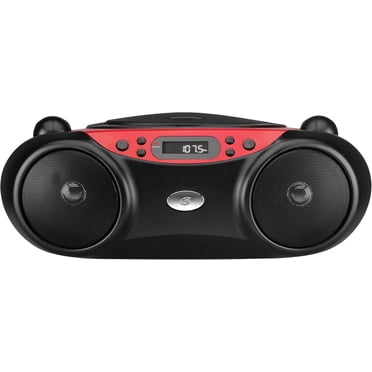 onn. Portable CD Boombox with Digital FM Radio, Navy - Walmart.com