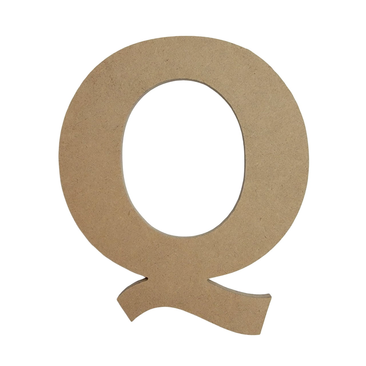 11" Wooden Craft Letter Q Unfinished, Rockwell Font, Craft Cutout on 1 ...