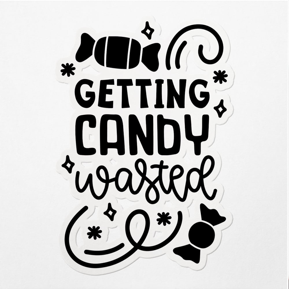 Vinyl Stickers Decals Of Getting Wasted Illustration - Waterproof ...