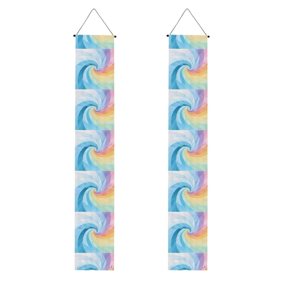 A Pair Of Decorative Banners 70.9×11.8in Can Be Reused And Easily ...