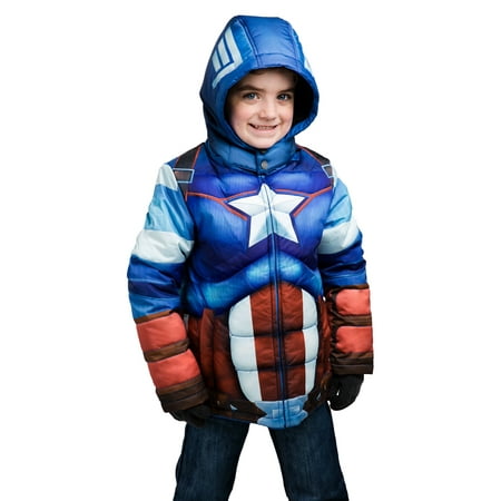 Kids Captain America Puffer Jacket | Walmart Canada