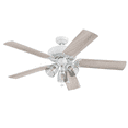 Better Homes & Gardens 52" 5 Blade White Ceiling Fan with 3 Lights ...