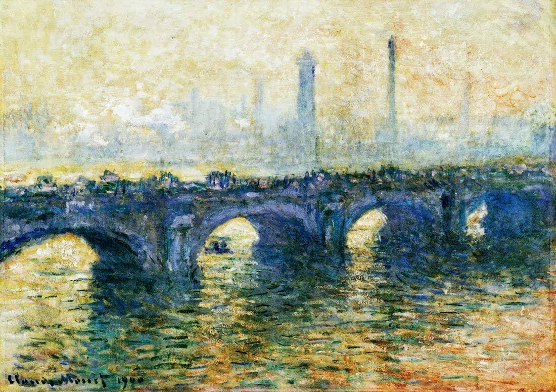 Waterloo Bridge-Monet - CANVAS OR FINE PRINT WALL ART - Walmart.com