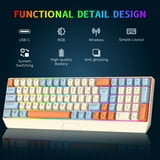 Cshidworld Wireless Gaming Keyboard and Mouse Combo, RGB Backlit, Dual ...