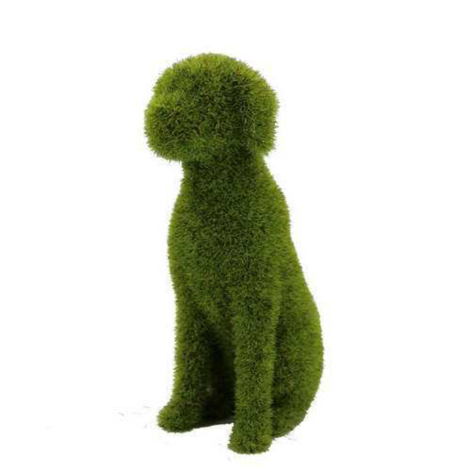Garden Décor Dog Statue Decorative Peeing Dog Topiary Flocking Dog ...