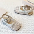 Fiaer Girls Mary Jane Dress Shoes Mesh Ballet Flats Buckle Strap Comfy ...