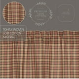 VHC Brands Crosswoods Plaid Cotton Primitive Curtains, 63x36 - Walmart.com