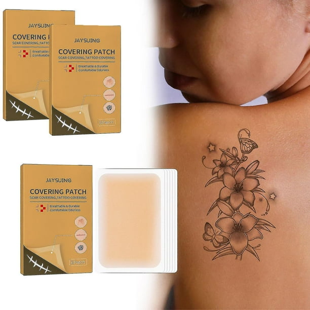 18 Pcs Breathable Tattoo Flaw Concealing Tape, Scars Flaw Cover Up Tape ...