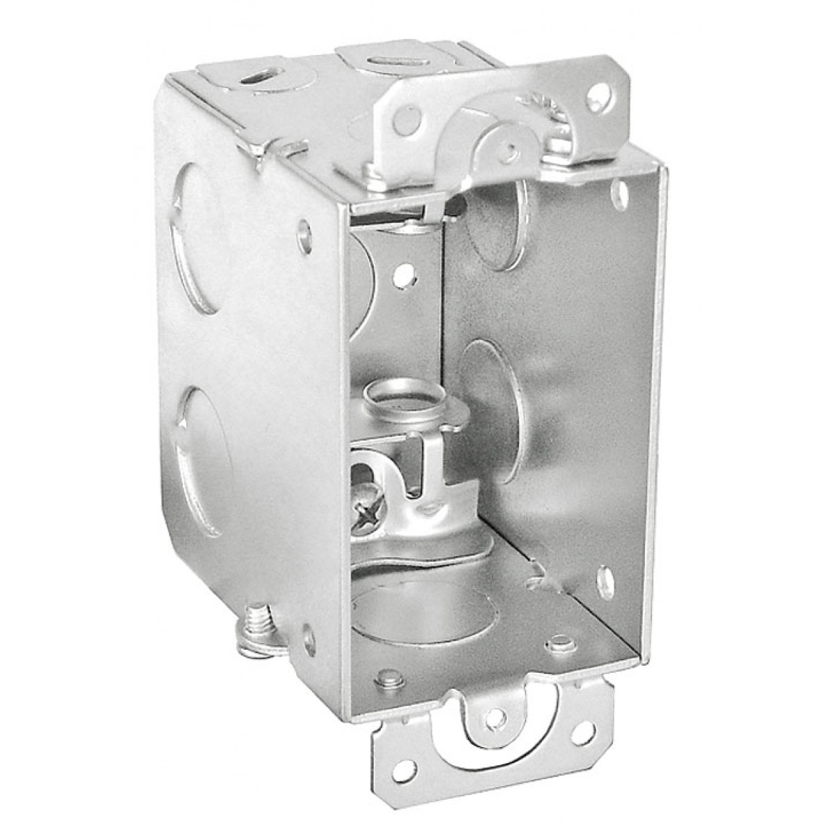 2 Pcs, 2-3/4 In. Deep, Switch Box w/Clamps for Flexible Metal Conduit ...