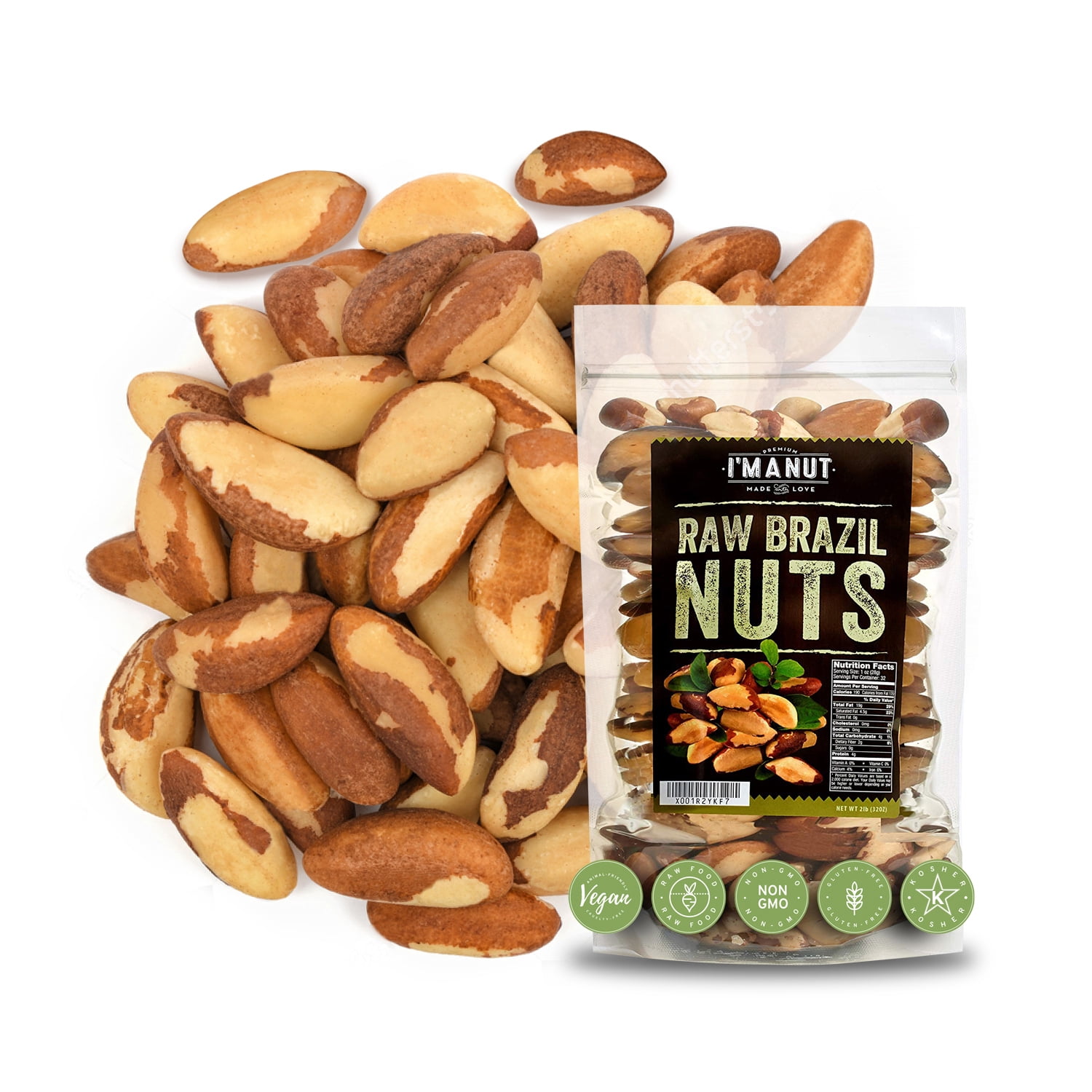 I'M A NUT Raw Brazil Nuts Distinct and Superior to Natural No ...